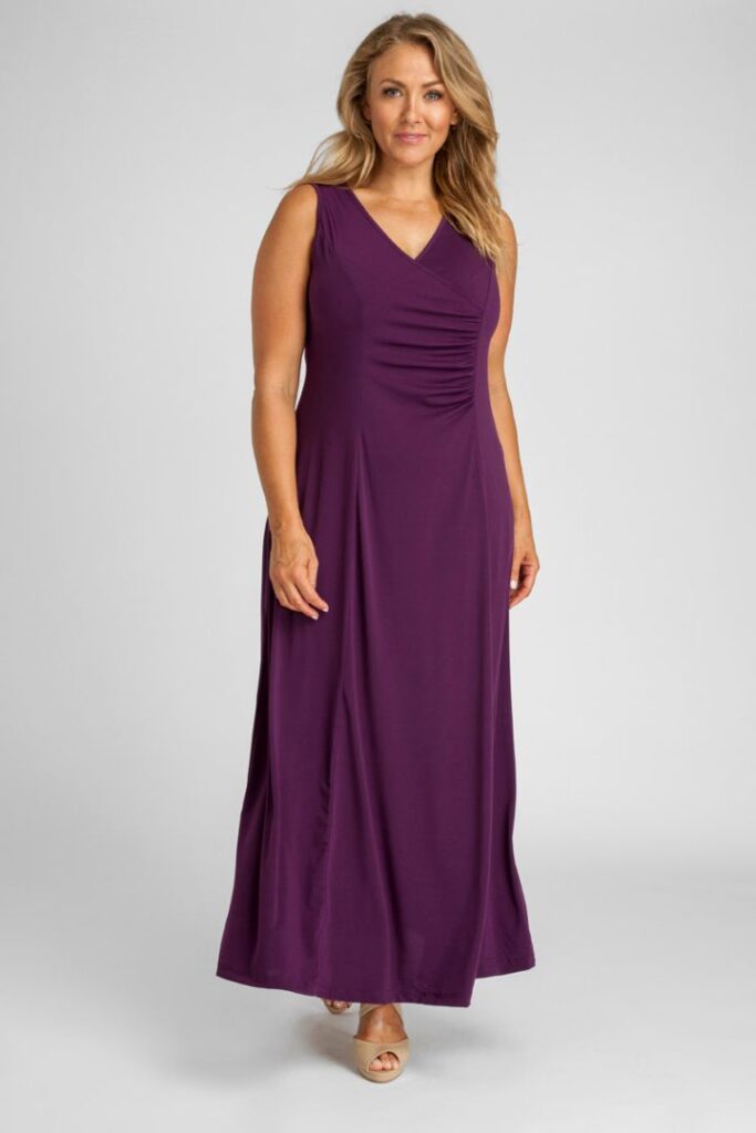 Robin Maxi Plus Size Jersey Dress - Sapphire Butterfly